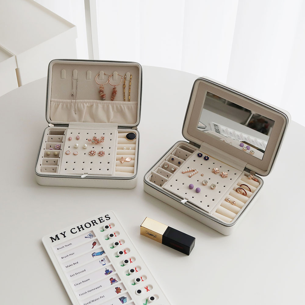 POOM | 화이트 미니 악세서리 보관함 2type