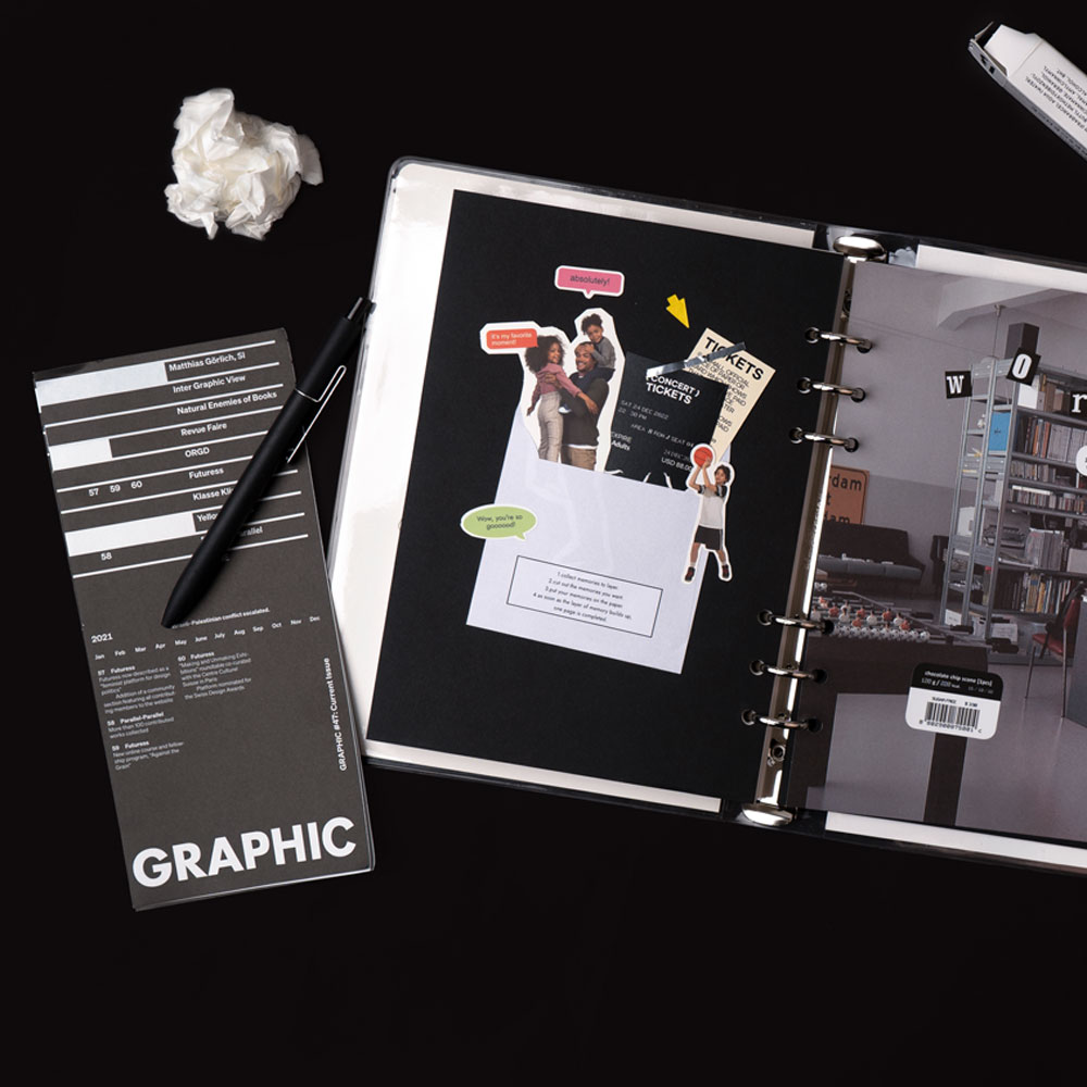 POOM | 루카랩 스크랩 더 모먼트 A5 6공 만년 다이어리 팩