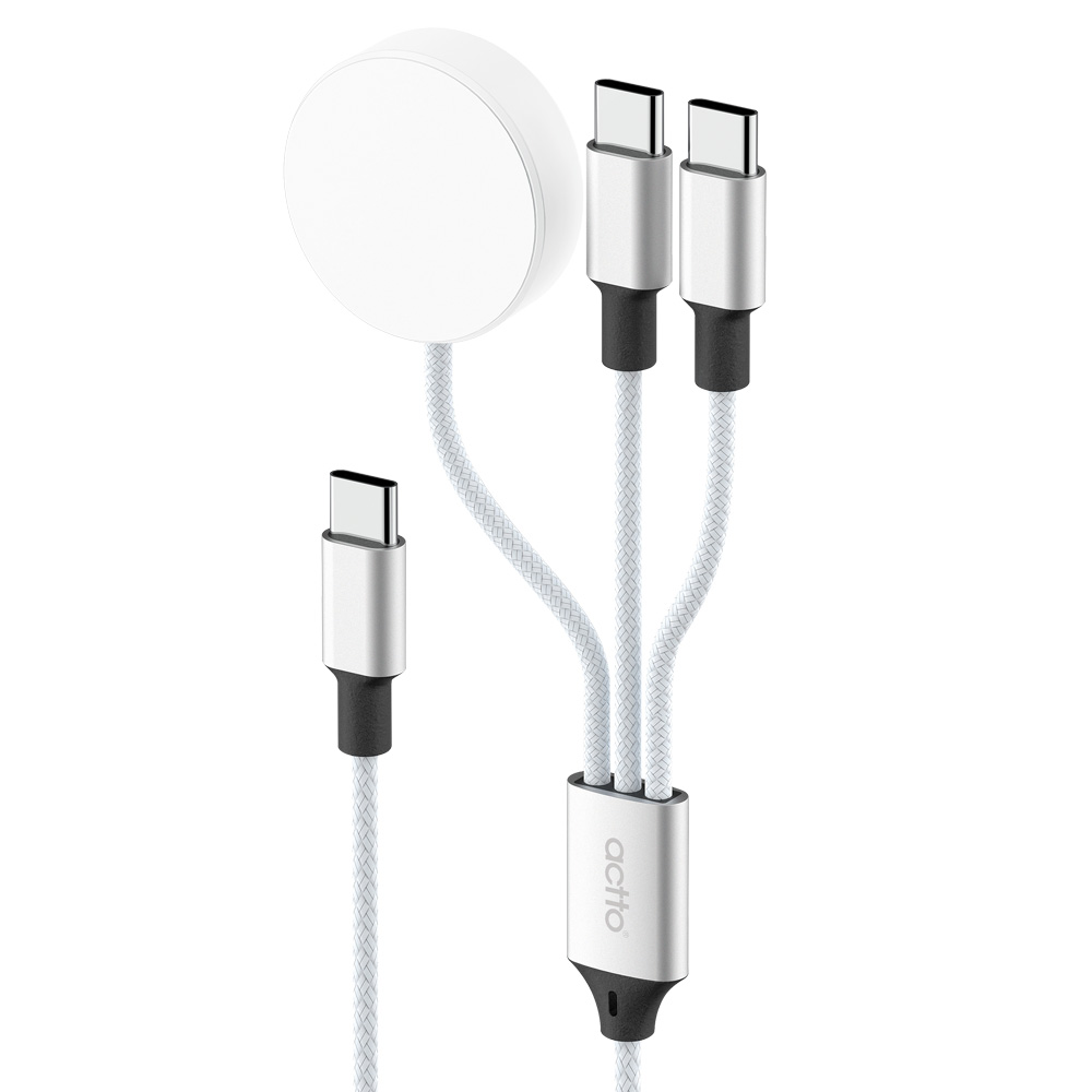 POOM | 엑토 3in1 C타입 갤럭시워치 고속 충전 케이블 TC-49