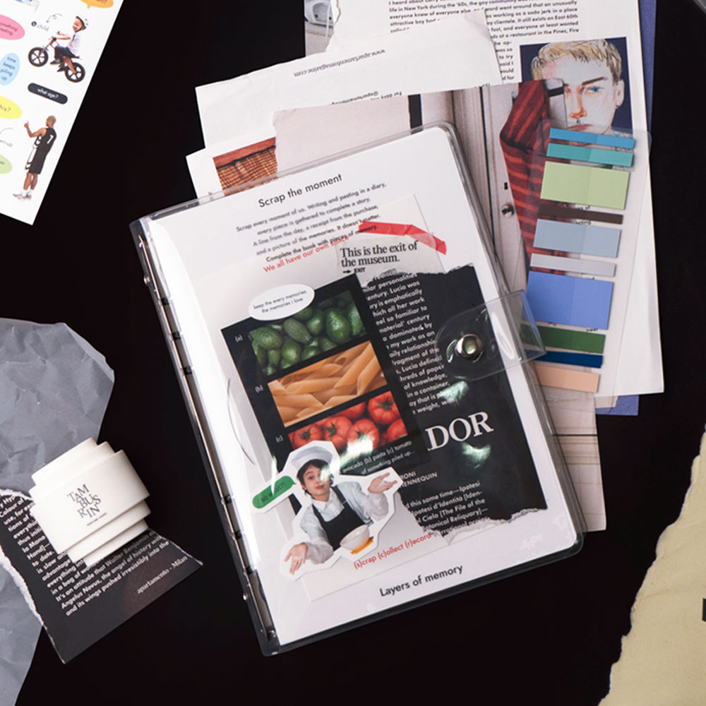 POOM | 루카랩 스크랩 더 모먼트 A5 6공 만년 다이어리 팩