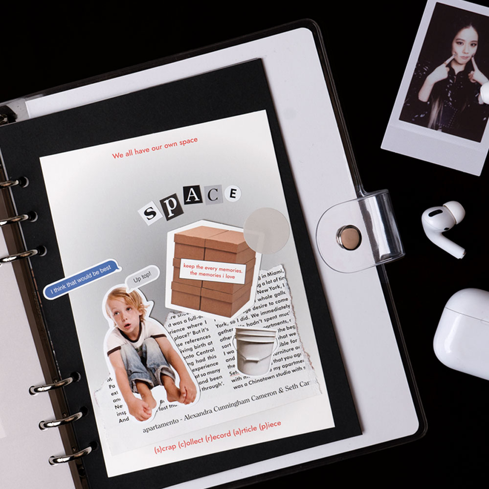 POOM | 루카랩 스크랩 더 모먼트 A5 6공 만년 다이어리 팩