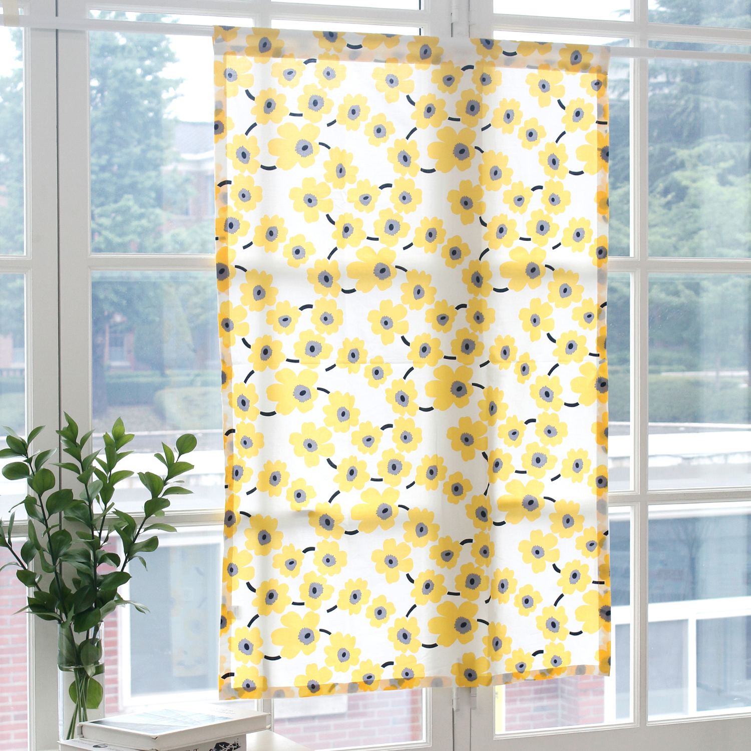 POOM | 늘봄 북유럽 코튼 가리개커튼 80x130(1장)