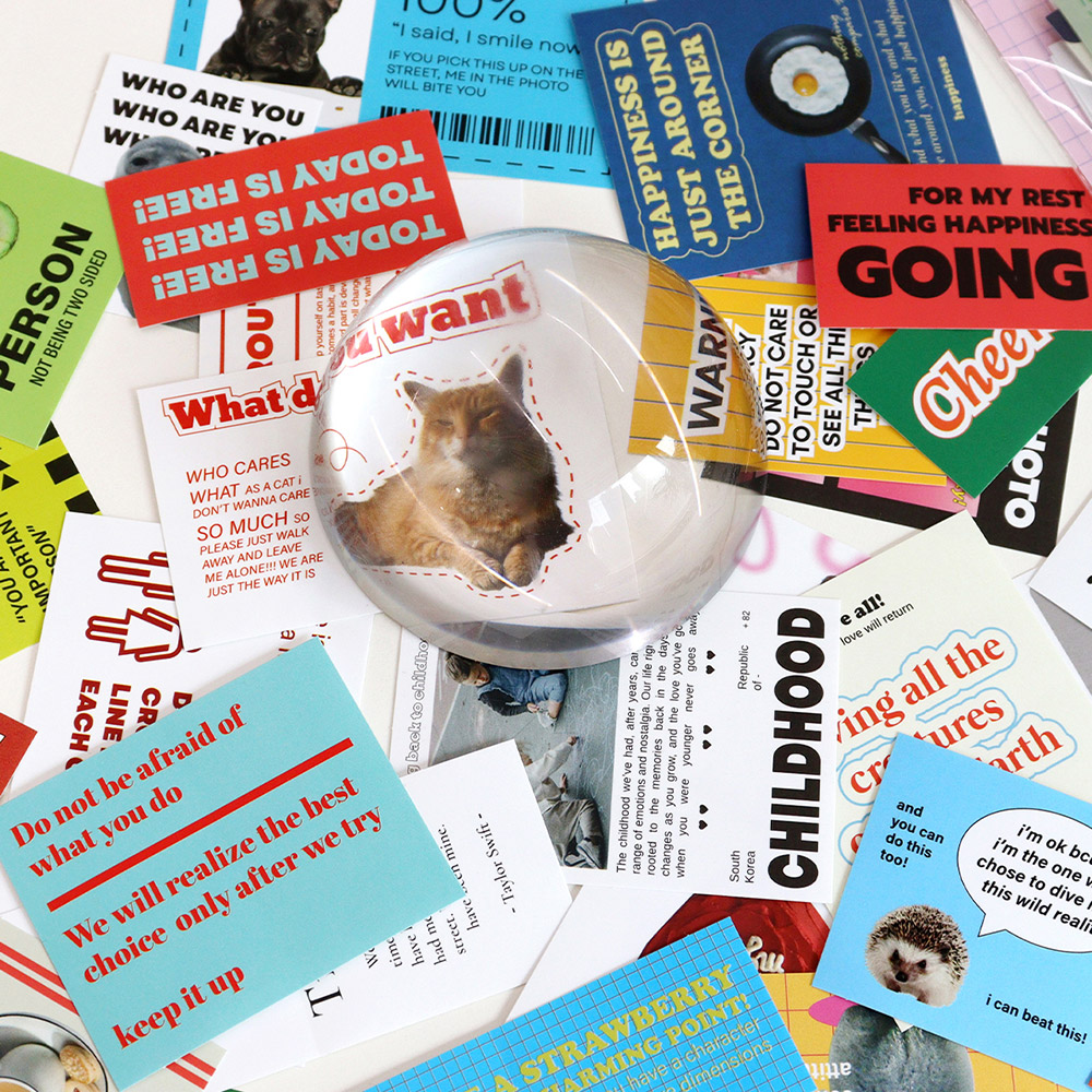 POOM | 스토리지 메세지 스티커 팩 (다꾸 스티커 40매)