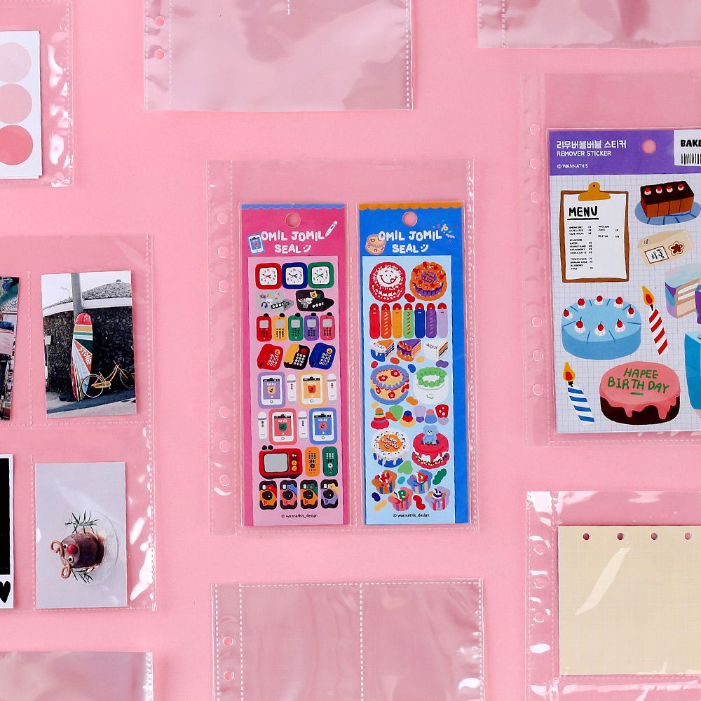 POOM | 워너디스 A5 6공 스티커 바인더 리필 속지 (5종)