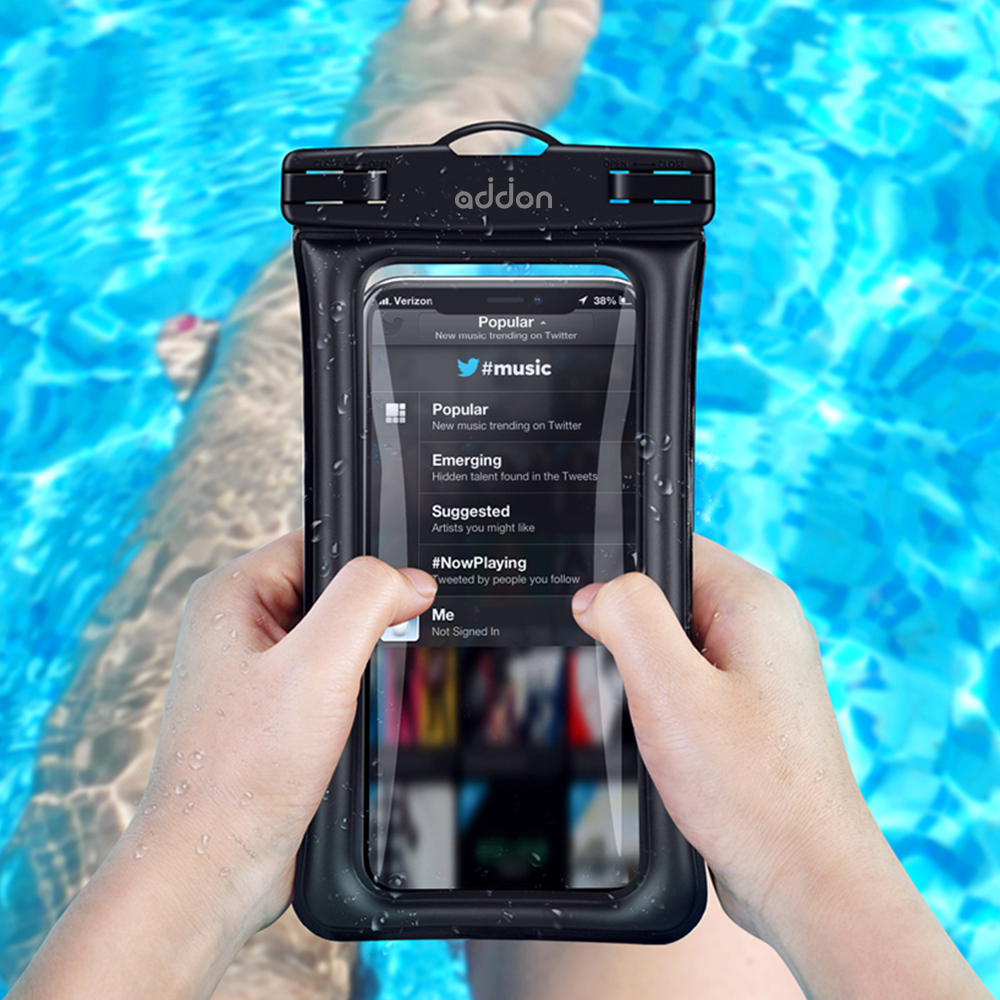 POOM | 애드온 IPX8 인증 암스트랩 스마트폰 TPU 방수팩