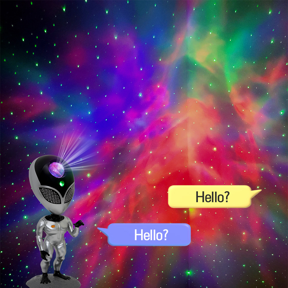 POOM | 썸잇 말하는 우주인 외계인 오로라 무드등 ST-8000