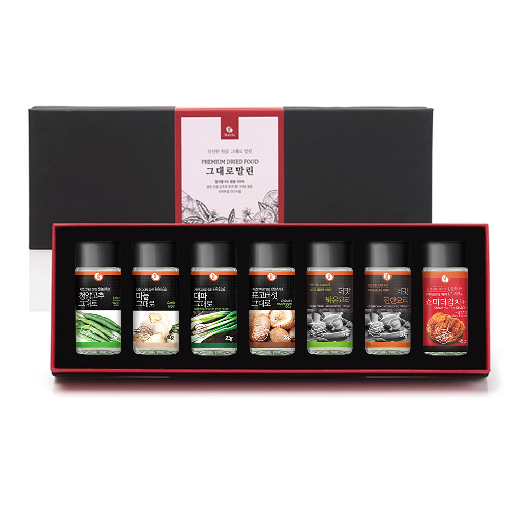 POOM | 그대로말린 100%국산 천연조미료 7종 조미료 선물세트