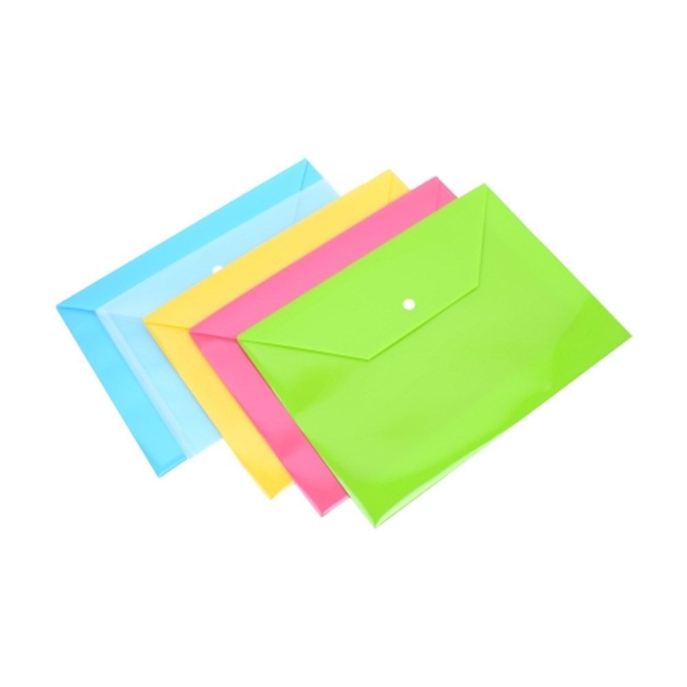 POOM | 단추봉투 투명 민가로형 2개입 A4[WCCEC45]