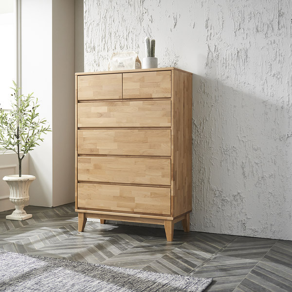 POOM | 칸드로 엘다원목 900 5단 서랍장