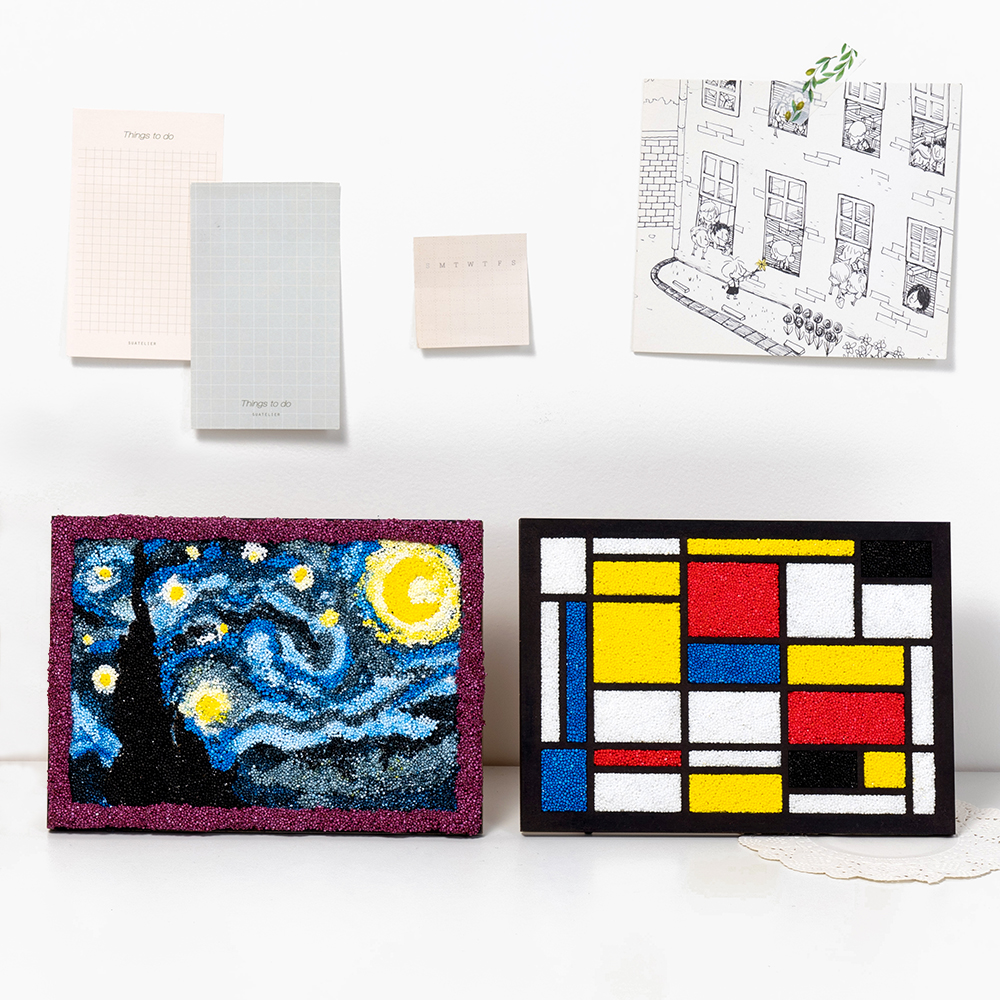 POOM | 민화샵 명화 그리기 액자 만들기 세트 클레이 공예