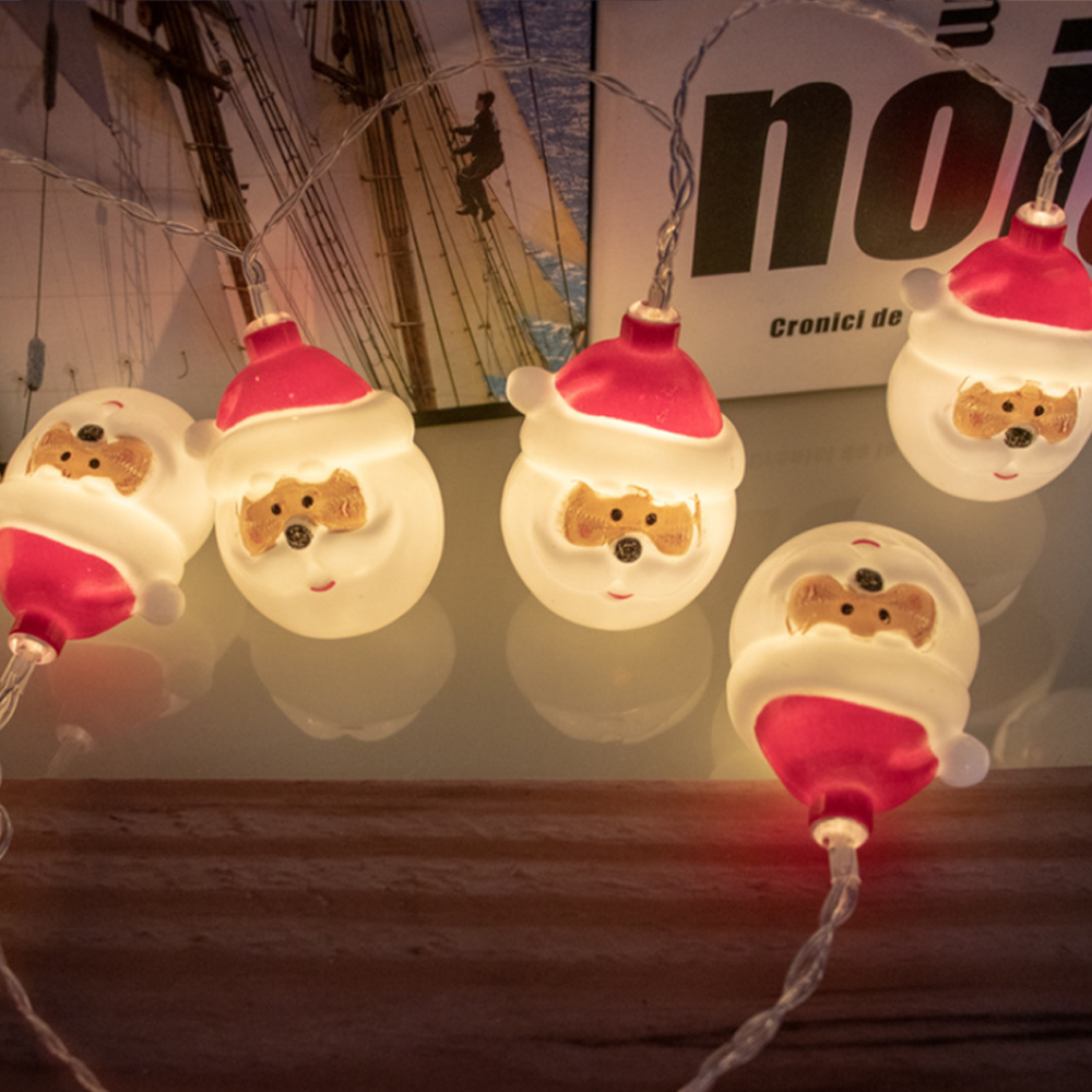 POOM | 40구 LED 산타 가랜드 전구(웜색/6M)