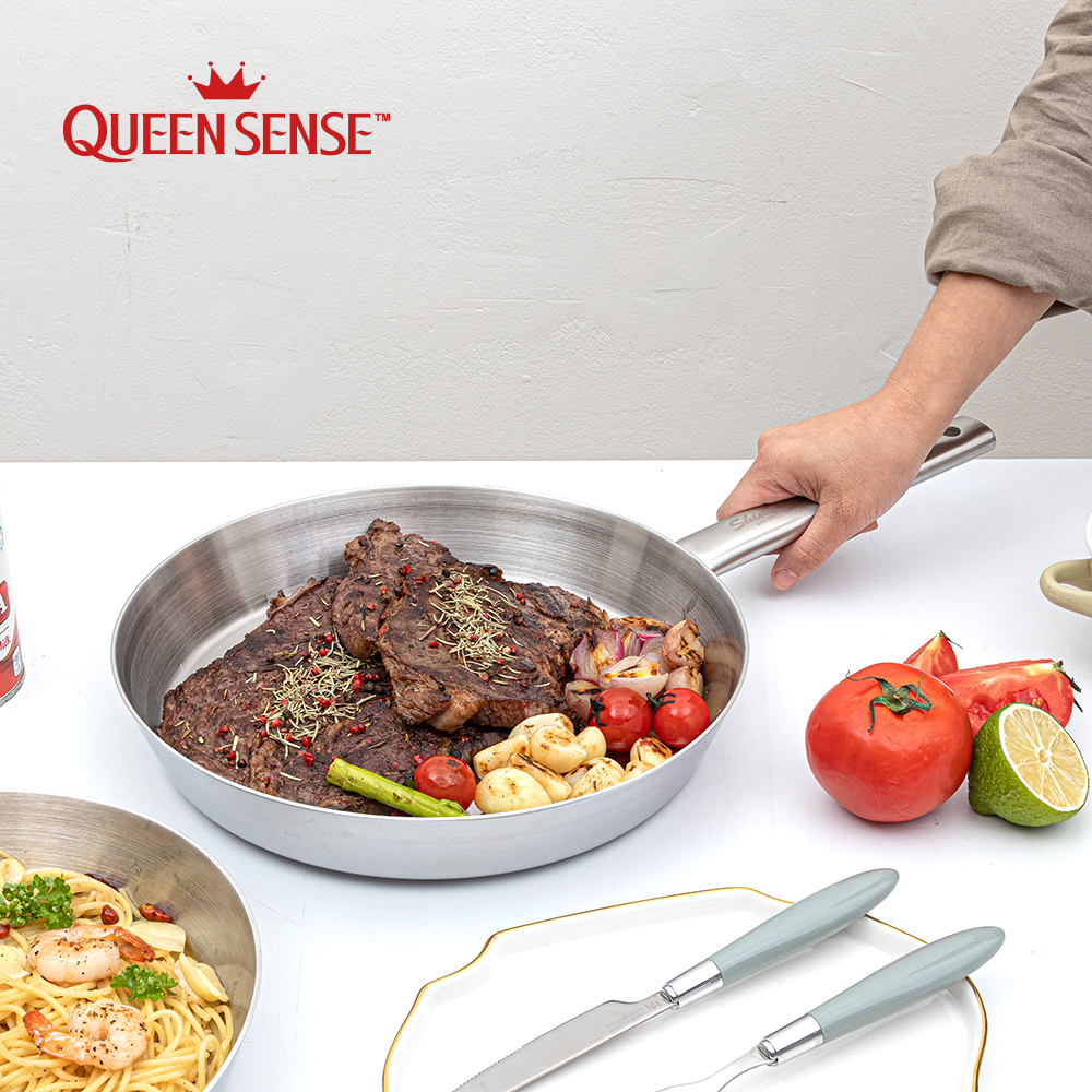POOM | 퀸센스 샤이니 통5중 올스텐 인덕션 후라이팬 30cm