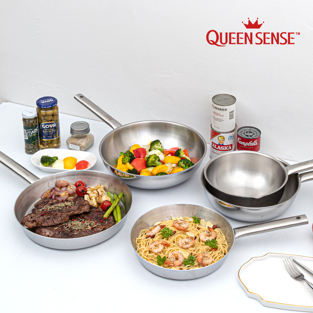 POOM | 퀸센스 샤이니 통5중 올스텐 인덕션 후라이팬 30cm