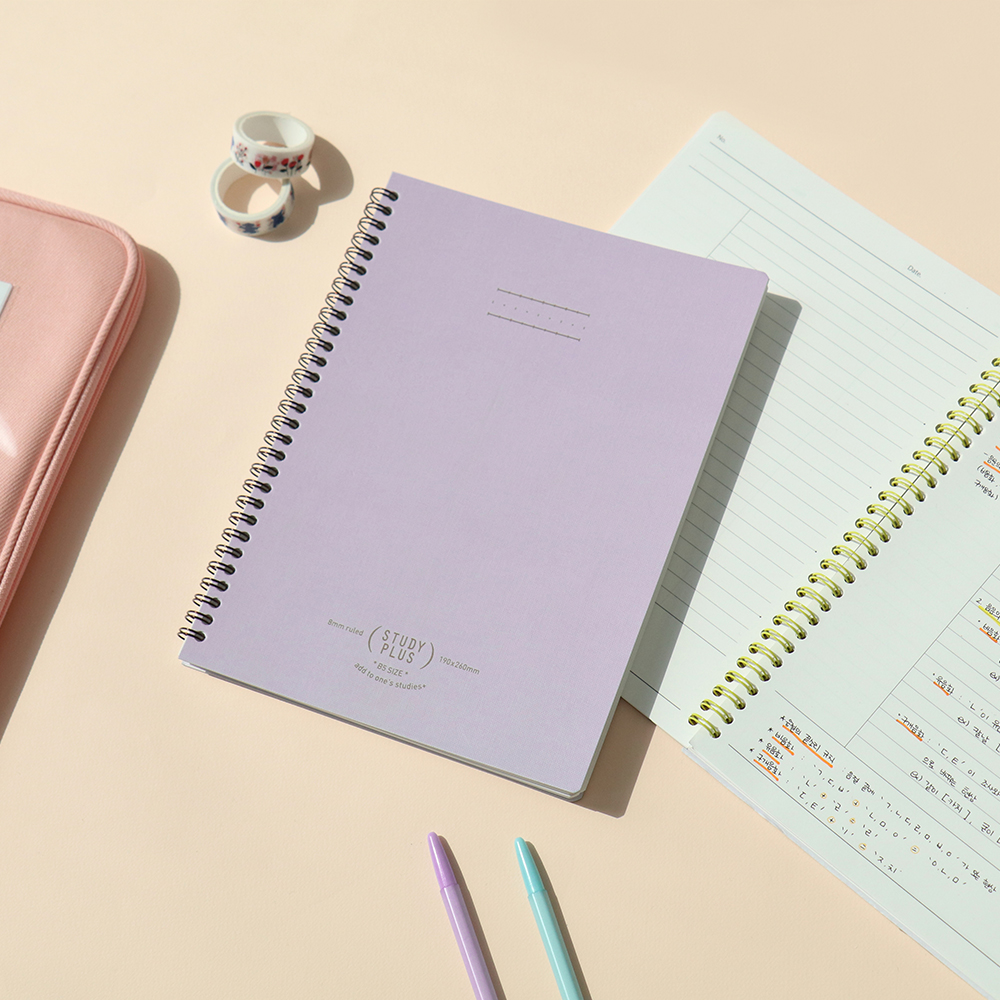 POOM | 비팬시 B5 퍼펙트 스터디플러스 노트 (유선 도트 줄)