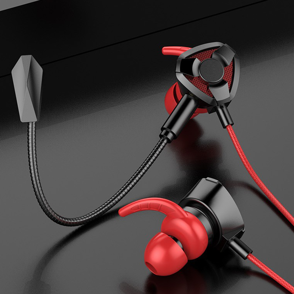 POOM | 9D 뉴 게이밍 유선 커널형 이어폰 마이크 3.5mm 옥스