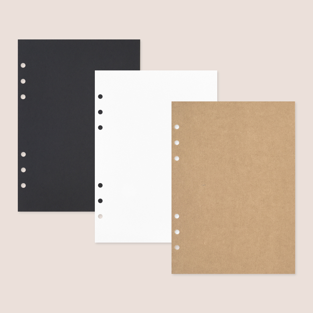 POOM | A5 6공 스크랩북 내지 15매 - 베이직