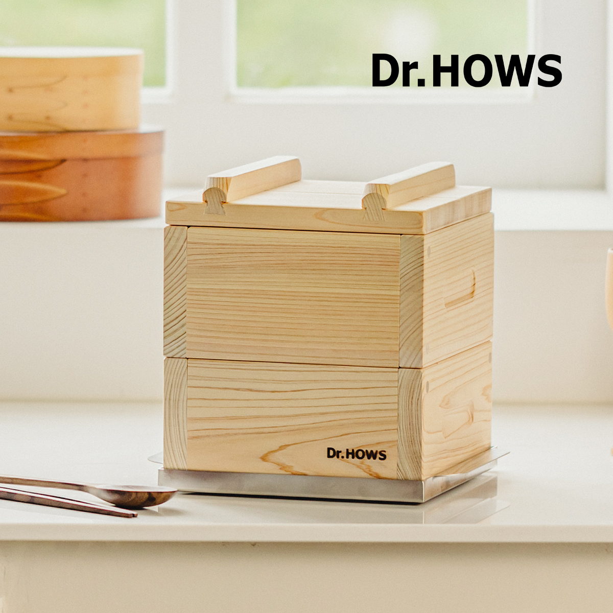 POOM | [특가]자담 편백나무 미니 찜기 2단 18cm