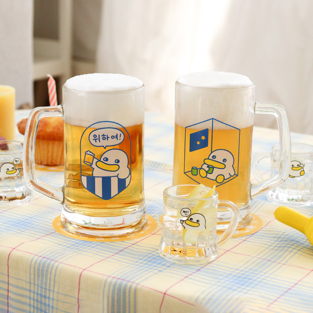 POOM | 곽철이굿즈_맥주잔 2P 세트400ml