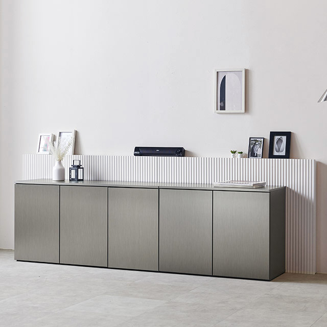 POOM | 템바 니크 메탈 2000 높은거실장 TV받침대 티비다이