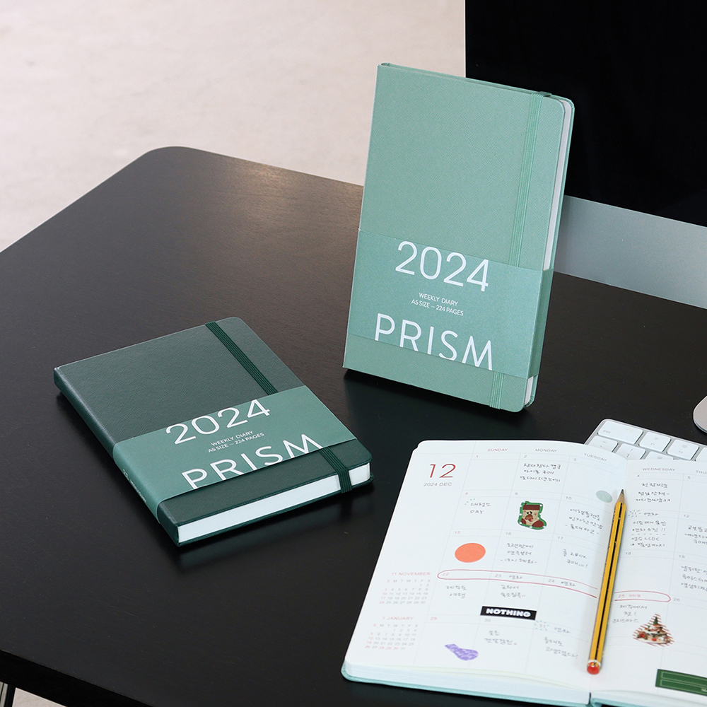 POOM | 2024 프리즘 A5 위클리 다이어리 (날짜형 25절 주간)