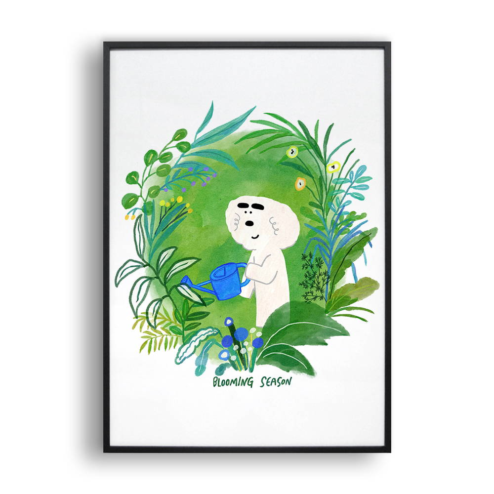 POOM | 피어나는 계절 (Art Print) / 일러스트 액자
