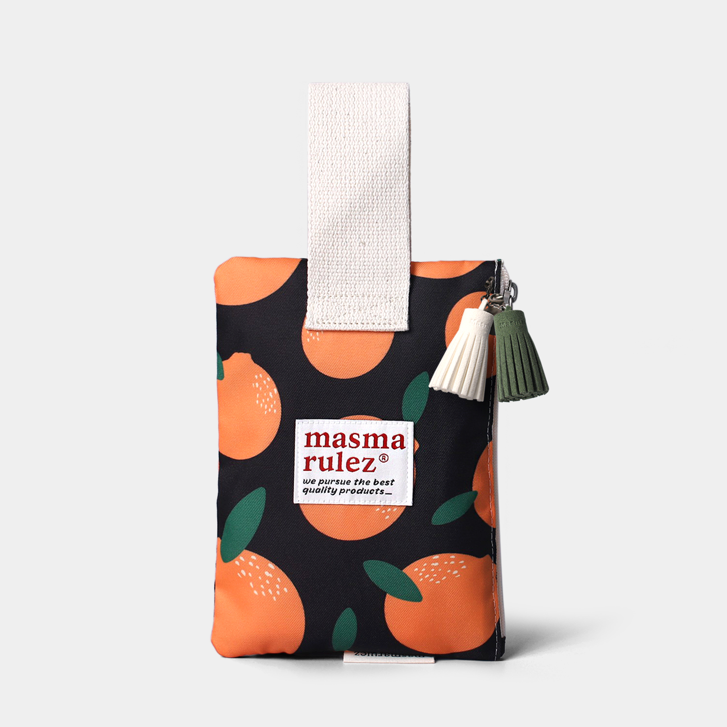 POOM | Strap pouch _ 오렌지패턴