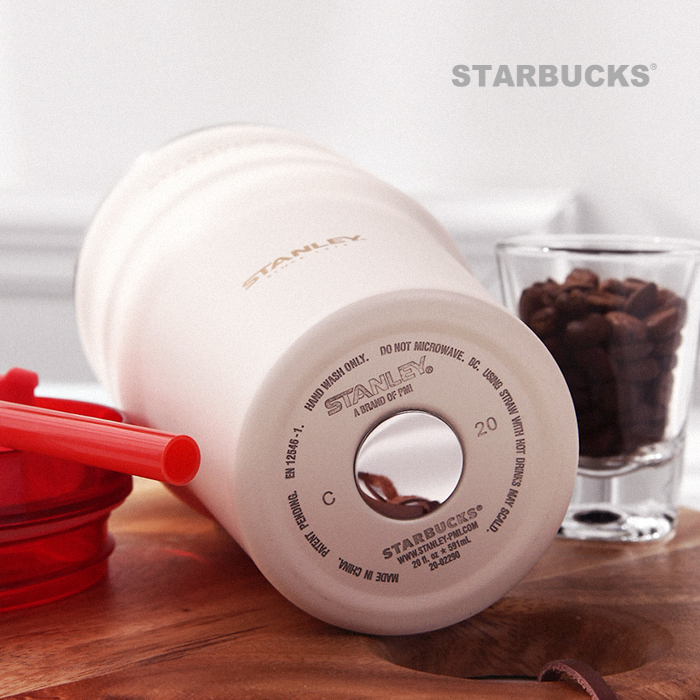 POOM | 스타벅스 DT 스탠리 아이보리 텀블러 591ml