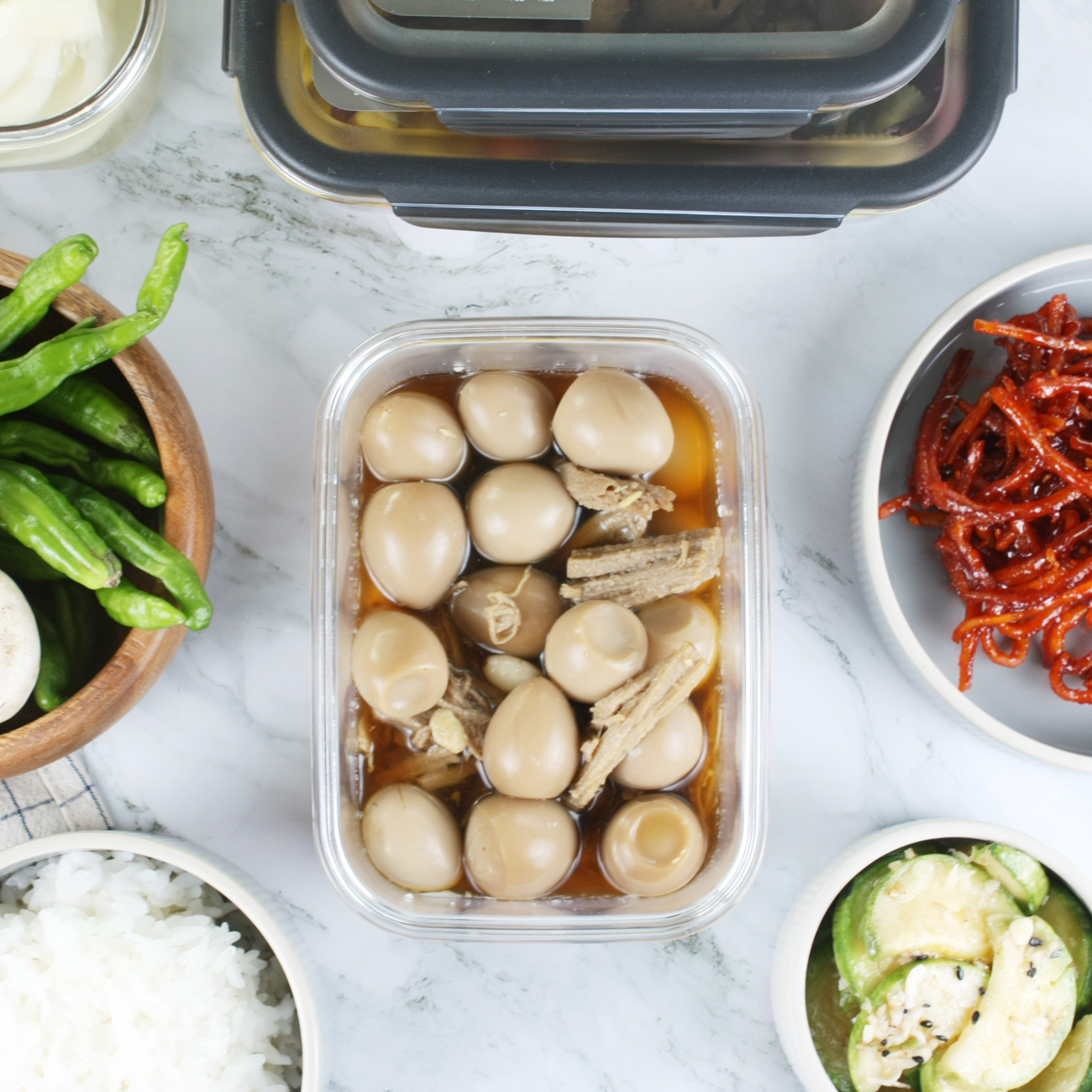 POOM | BPA FREE 쏙쏙 트라이탄 밀폐용기 400ml + 400ml