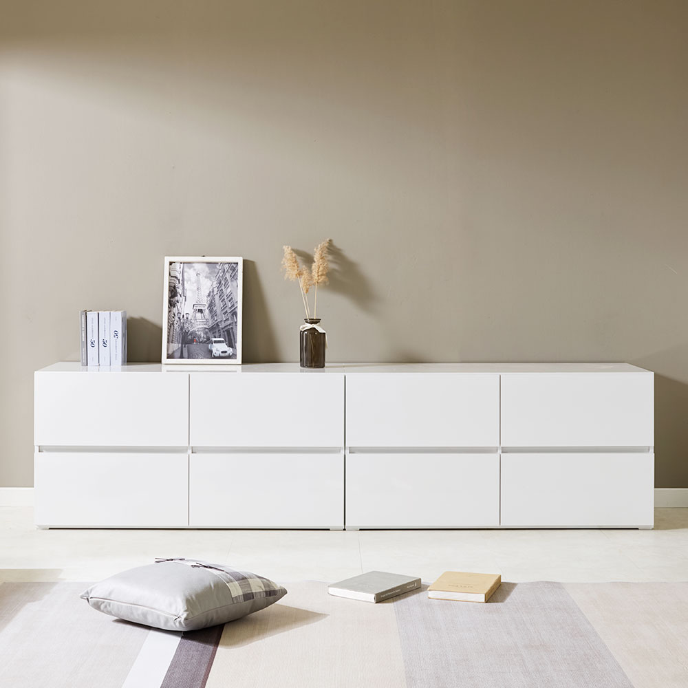 POOM | 피크 1200 속깊은 2단 와이드 대형 빅서랍장