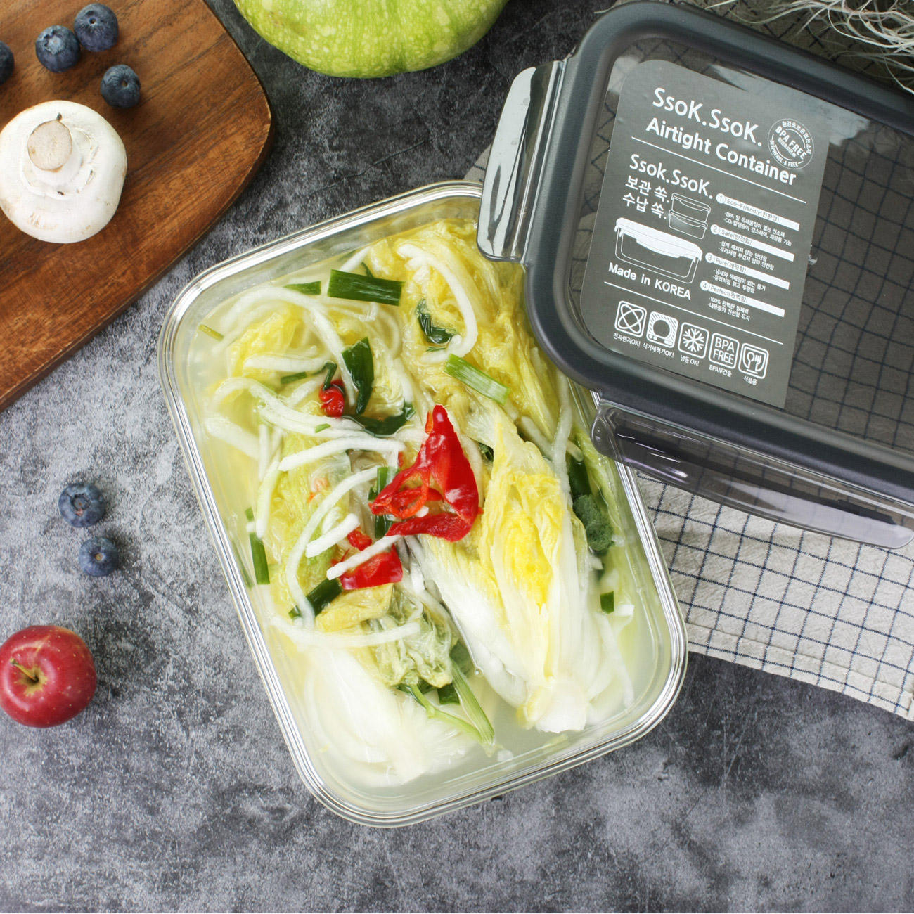 POOM | BPA FREE 쏙쏙 트라이탄 밀폐용기 400ml + 400ml