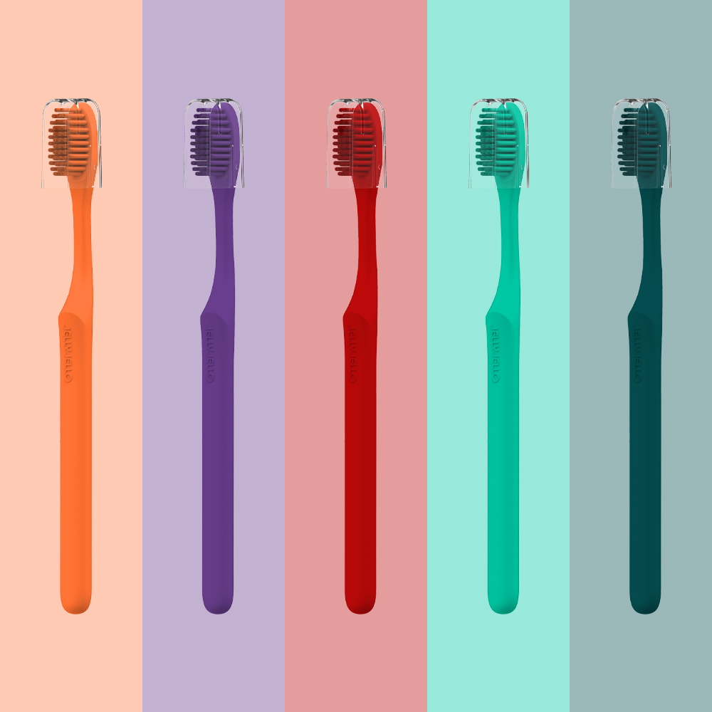 POOM | [30가지 컬러] 젤리젤로 피크 6900 칫솔 5개입 세트