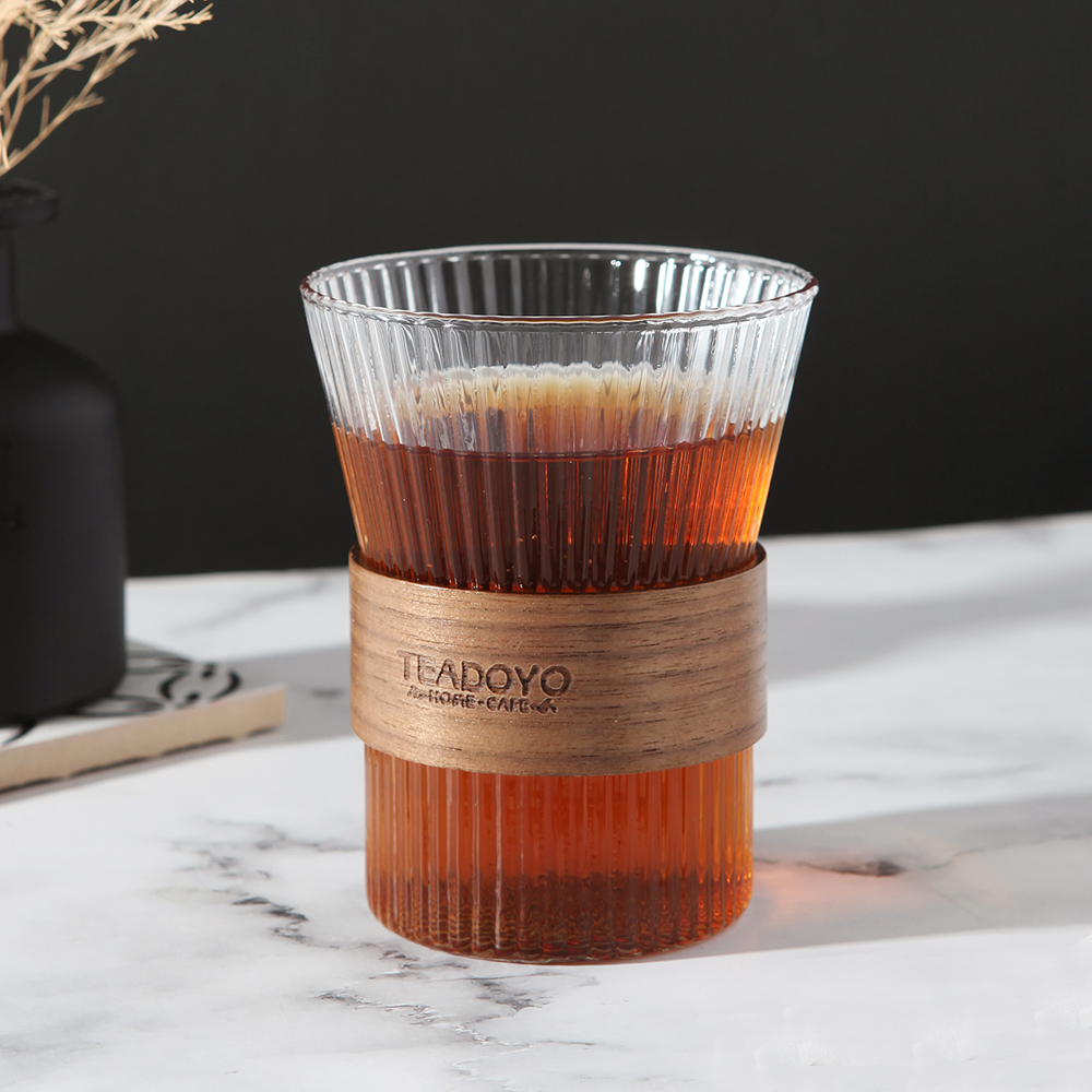 POOM | TDY 우드홀더 내열유리 노블컵(대)