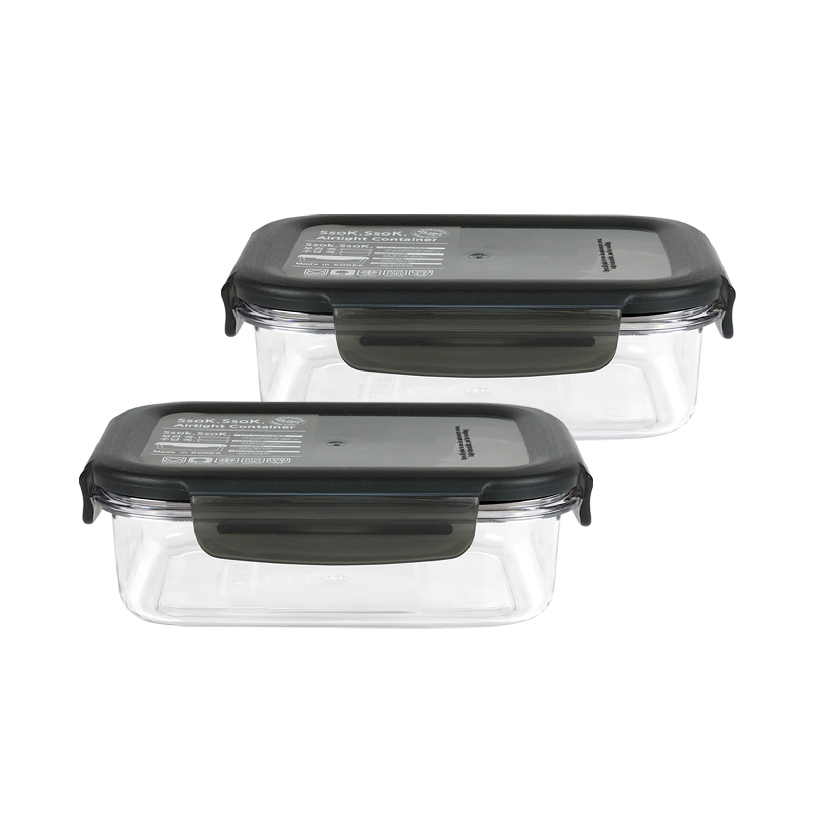 POOM | BPA FREE 쏙쏙 트라이탄 밀폐용기 400ml + 400ml