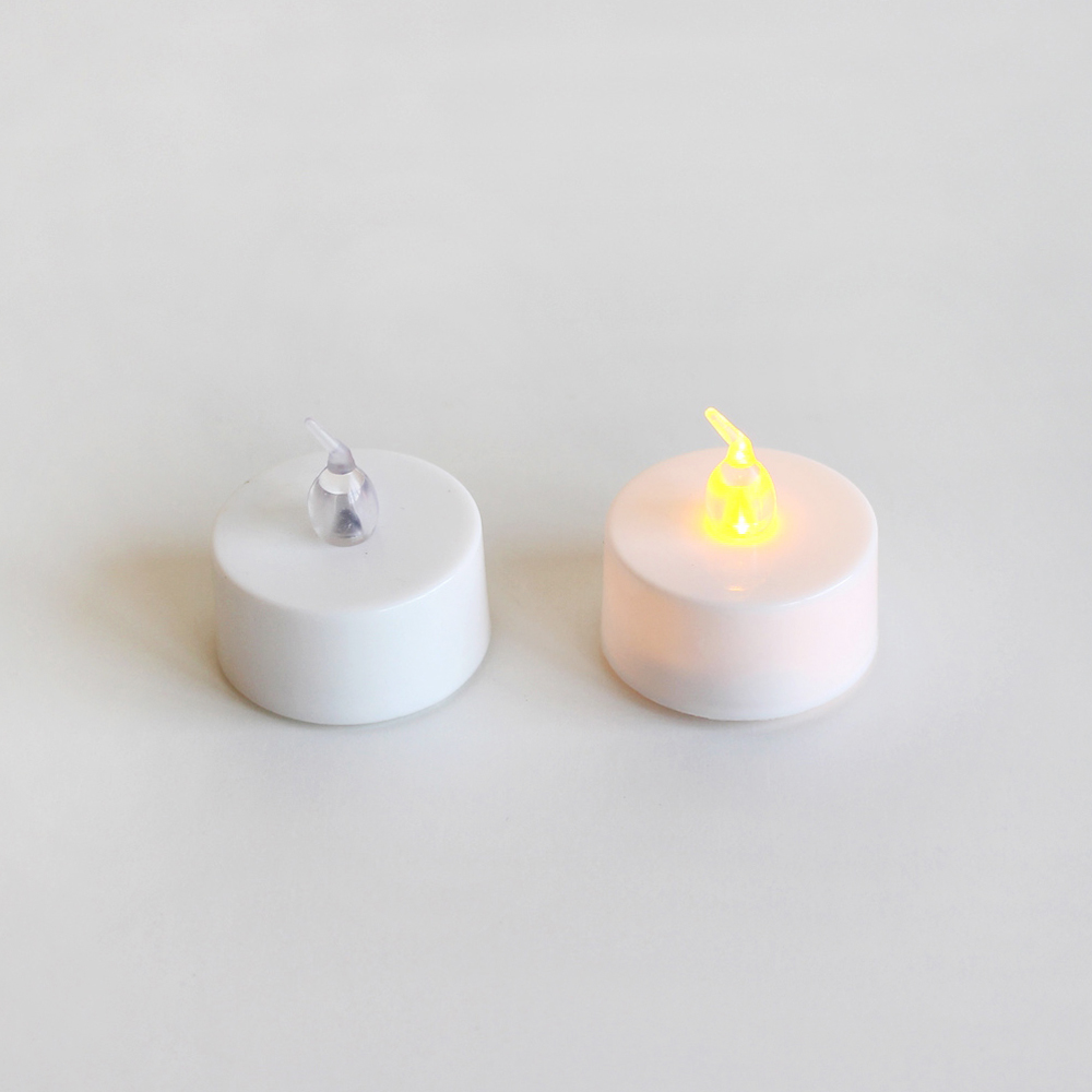 POOM | LED 티라이트 초 2p 꺼지지 않는 초 건전지초