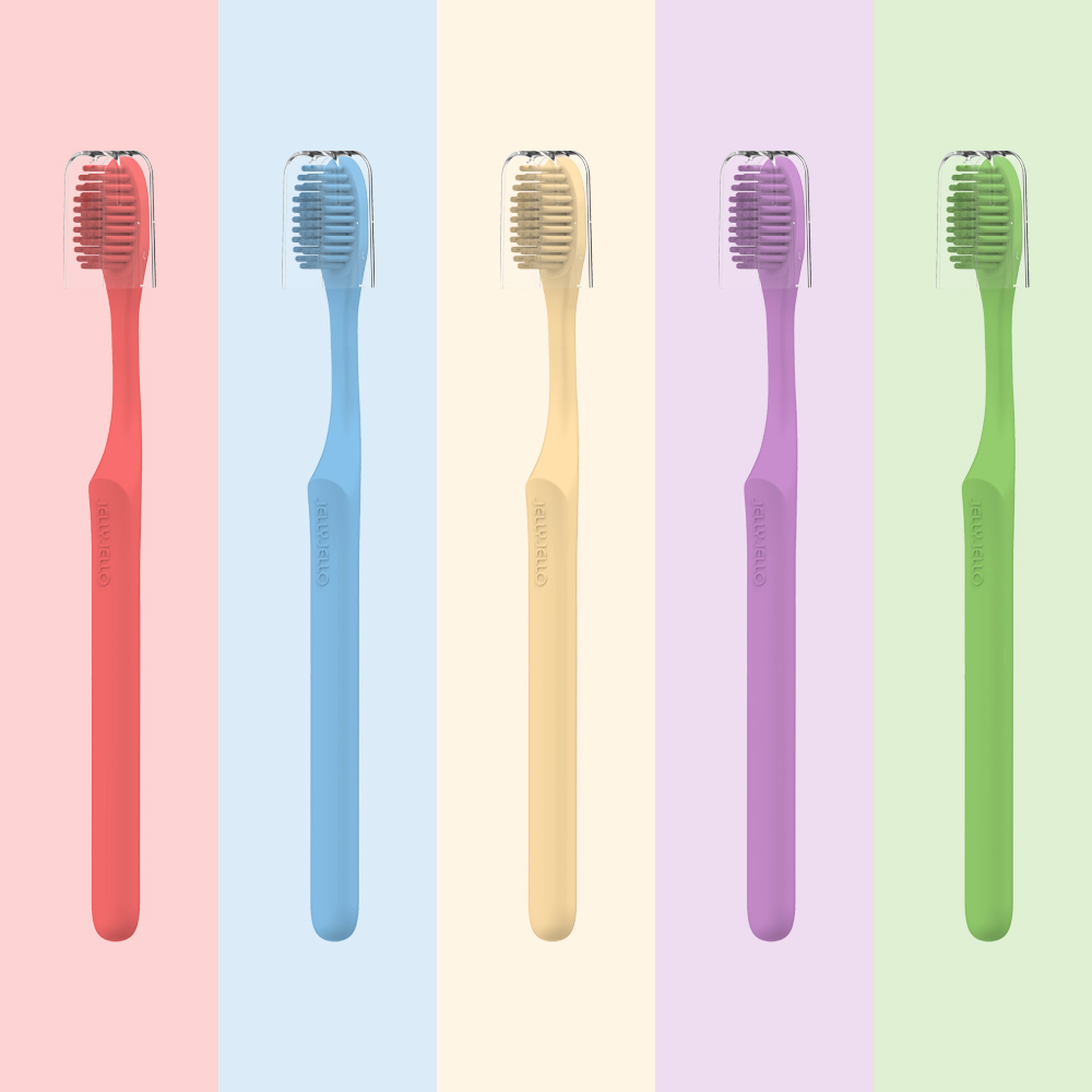 POOM | [30가지 컬러] 젤리젤로 피크 6900 칫솔 5개입 세트