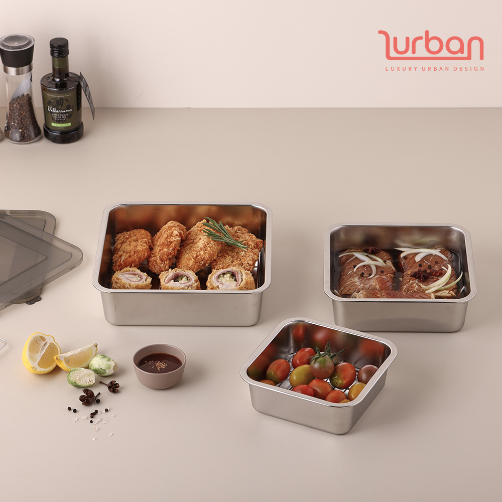 POOM | 쉬젤 러반 스테인렌스 스퀘어밧드3종세트