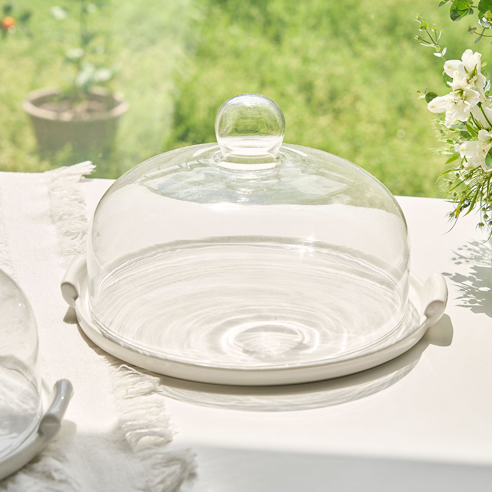 POOM | 퓨어디 유리 돔 트레이 세트 (2호) 지름27cm