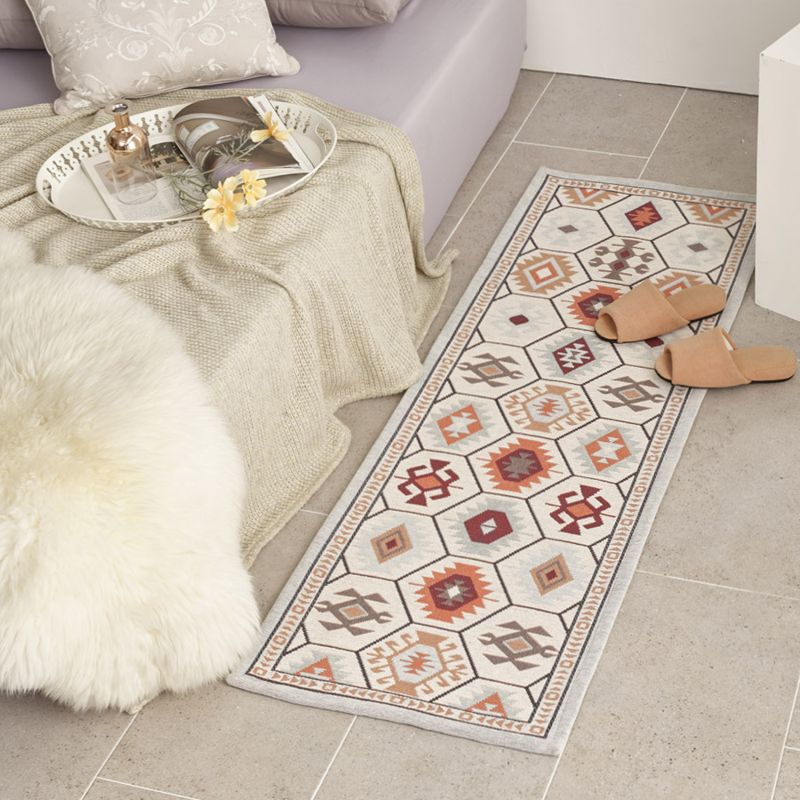 POOM | 칼로스 사계절 자카드 주방매트 팝컬러 50x150