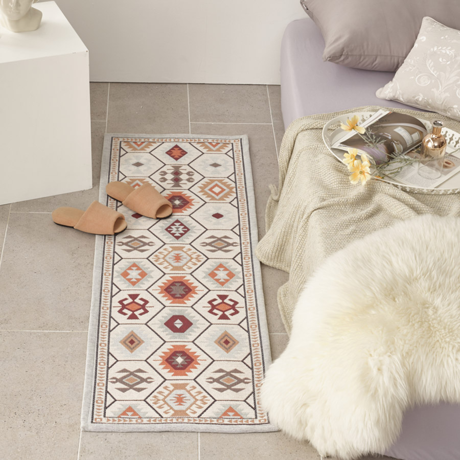 POOM | 칼로스 사계절 자카드 주방매트 팝컬러 50x150