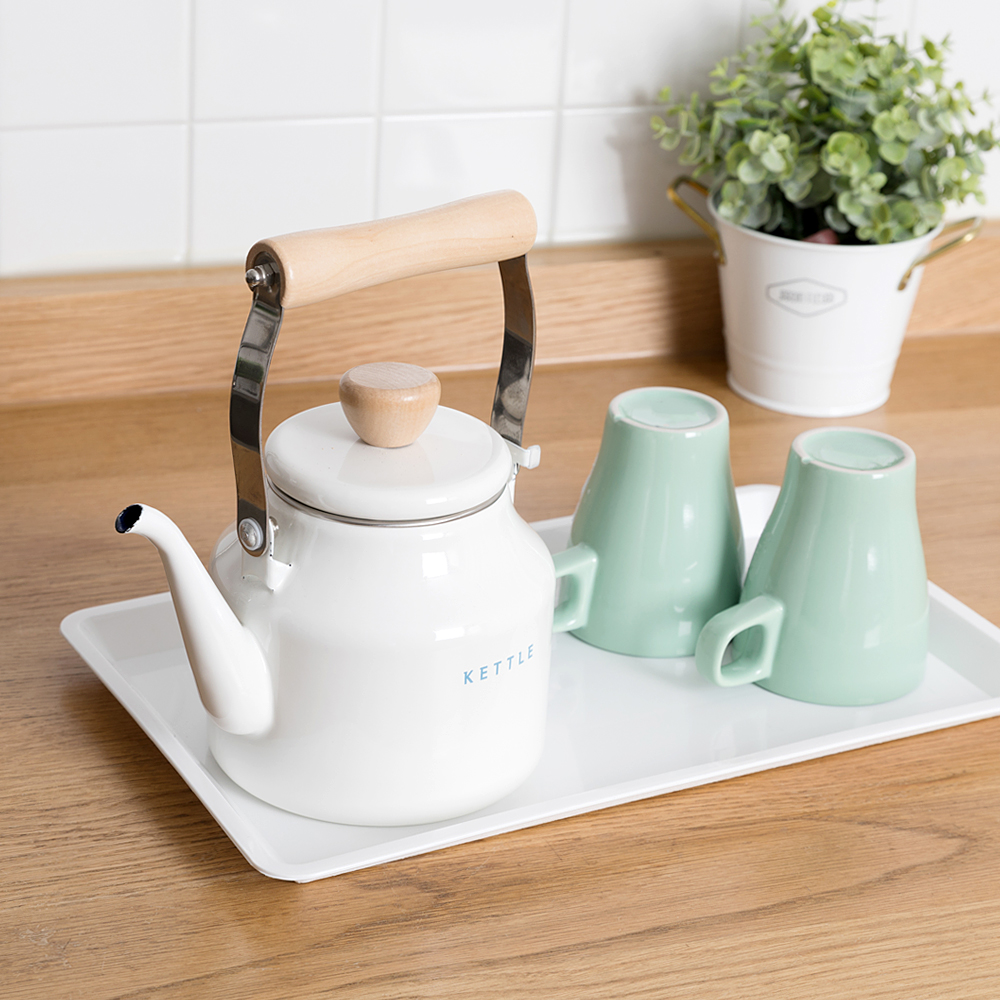 POOM | 사각 화이트쟁반(PP)