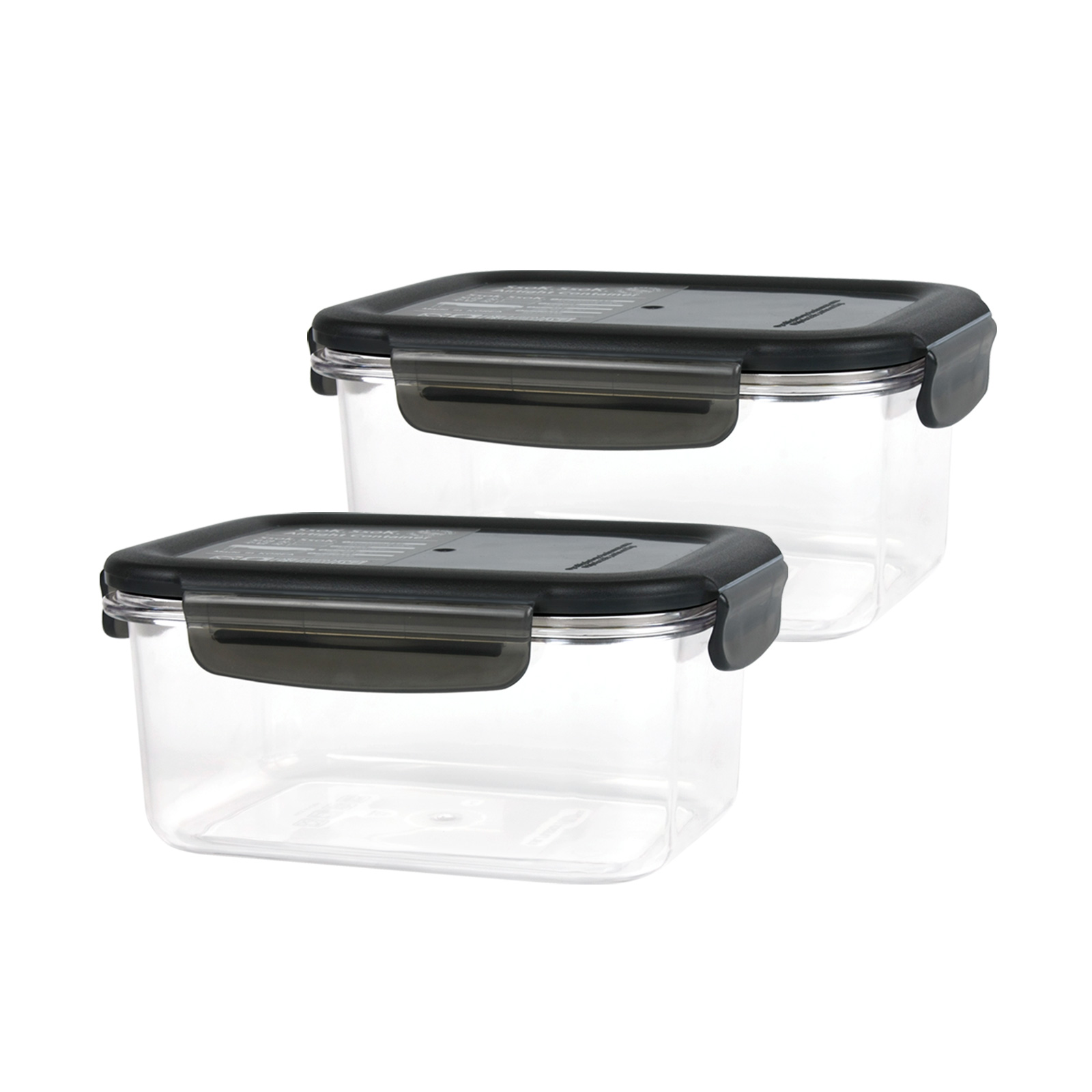 POOM | BPA FREE 쏙쏙 밀폐용기 반찬통 600ml + 600ml