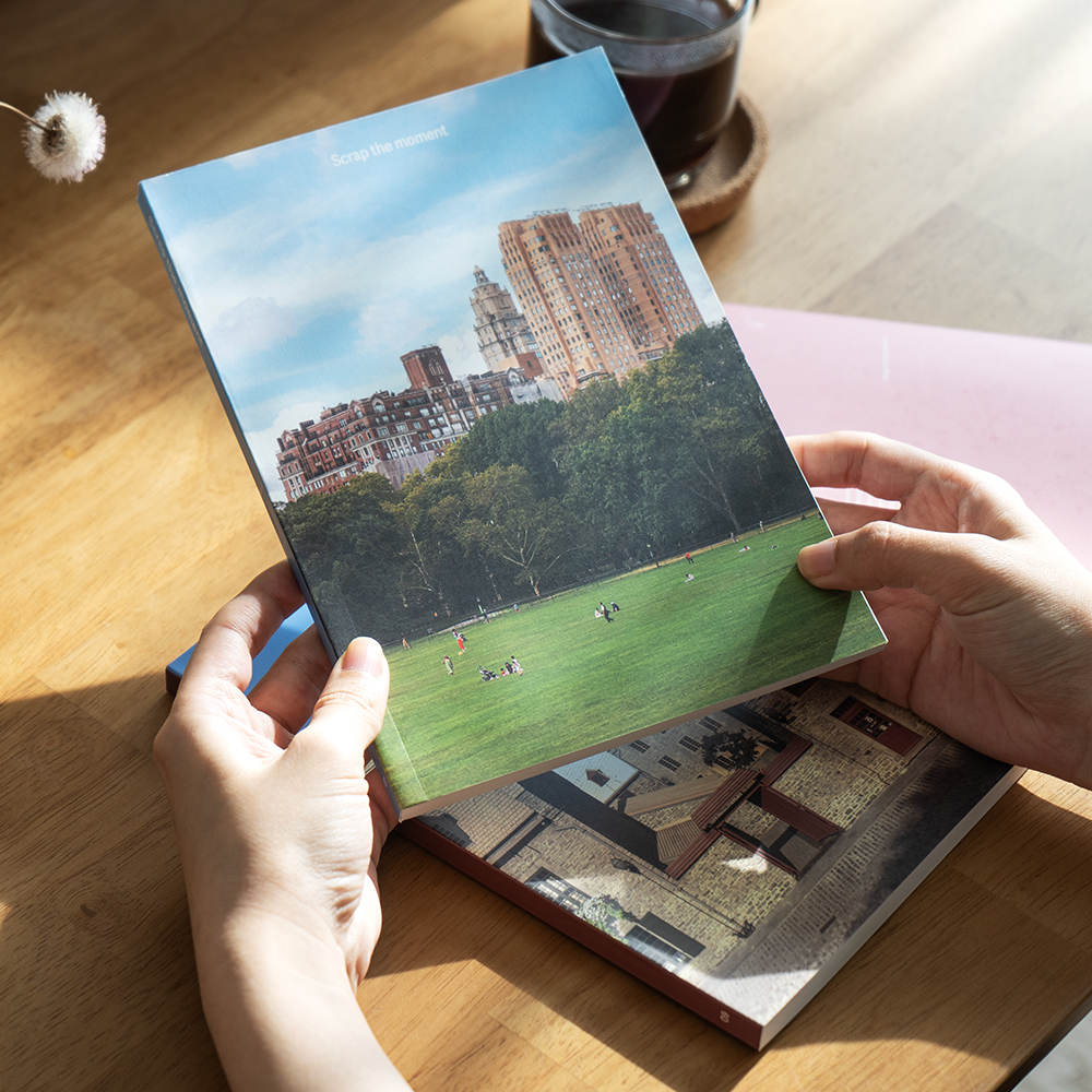 POOM | 루카랩 스크랩 더 모먼트 노트 27종 모눈 줄 무지