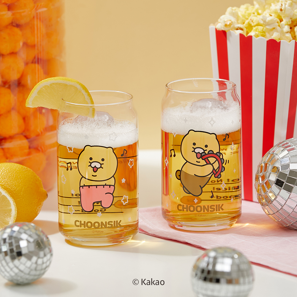 POOM | [KAKAO]카카오프렌즈 춘식이 흥부자 캔소맥잔 2P