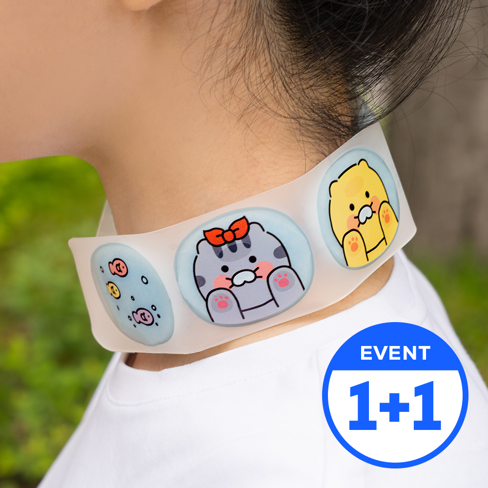 POOM | [2개 SET] 아이스 와이드 넥쿨러 밴드(베이직/어항)