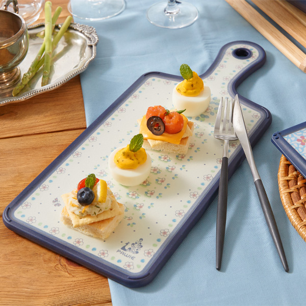 POOM | [파뷔에]슐레지엔 항균양면 대+라운드 도마 2P SET