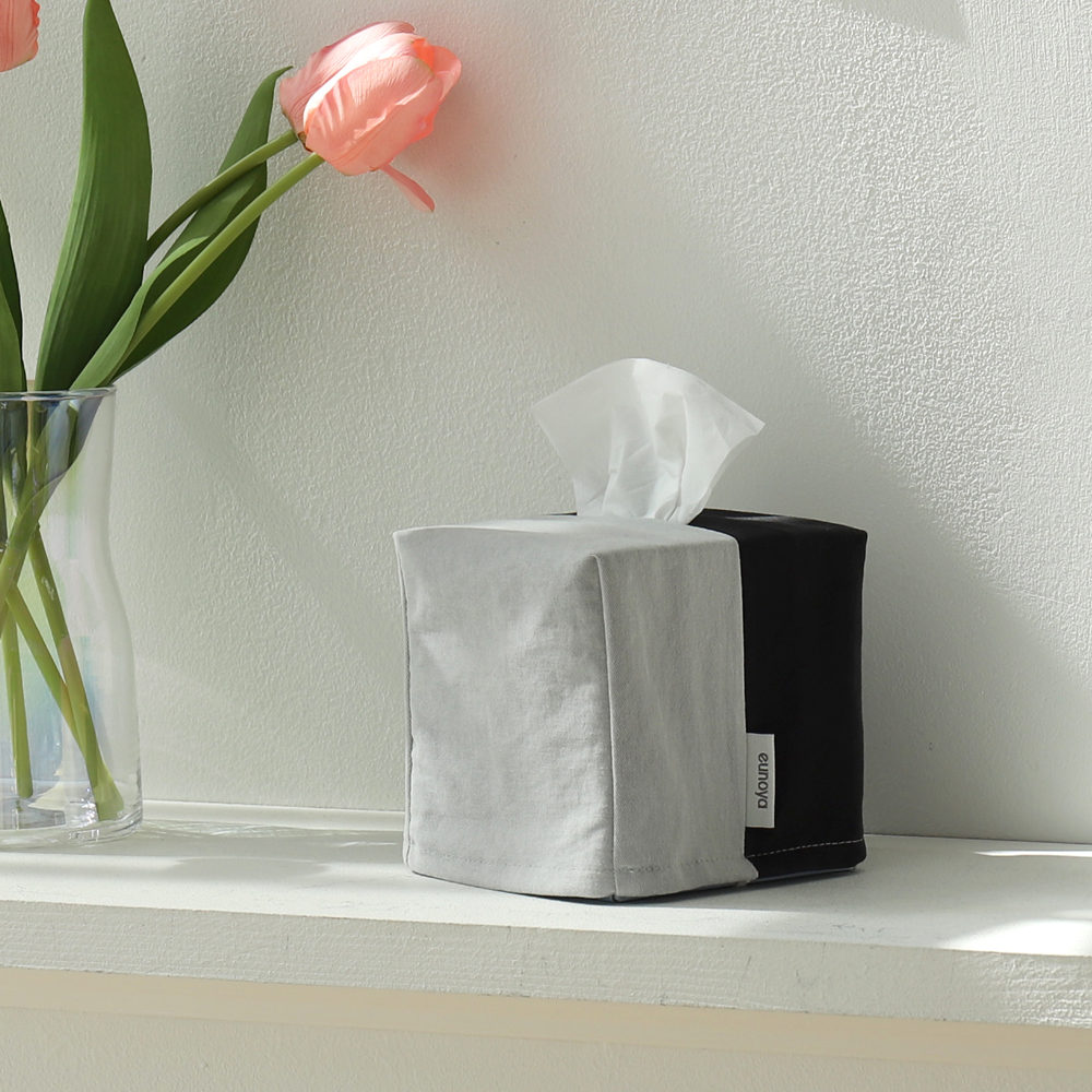 POOM | 유노야 댄디 콤비 사각 티슈커버 2종(각소형/대형)