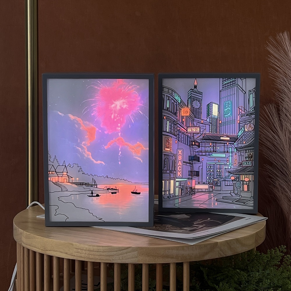 POOM | bookaz led 액자 무드등 라이트