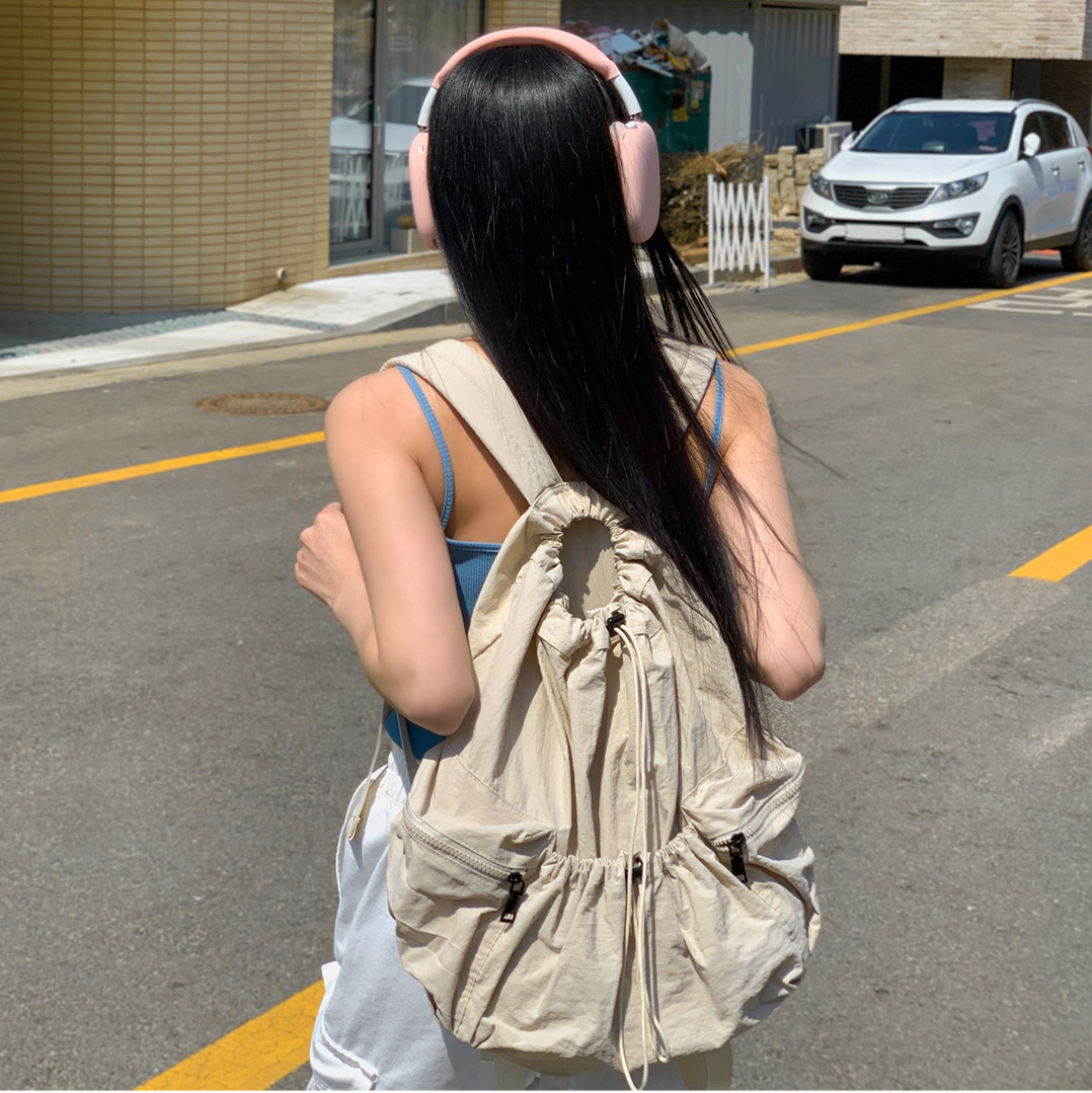 POOM | 나일론 스트링 텀블러 백팩 3color