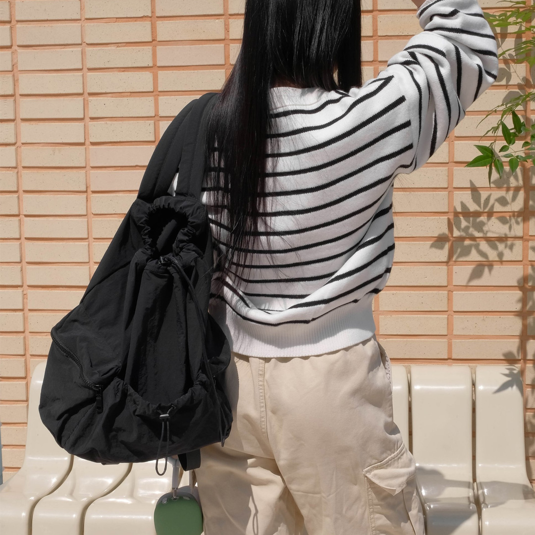 POOM | 나일론 스트링 텀블러 백팩 3color