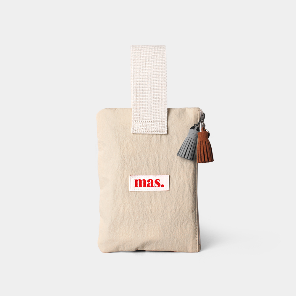 POOM | Strap pouch _ Solid beige